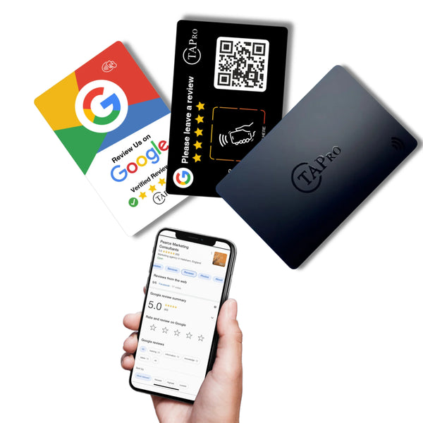 Buy NFC Business Card Set – Google Review Card Set (3 Cards) | TAPRO