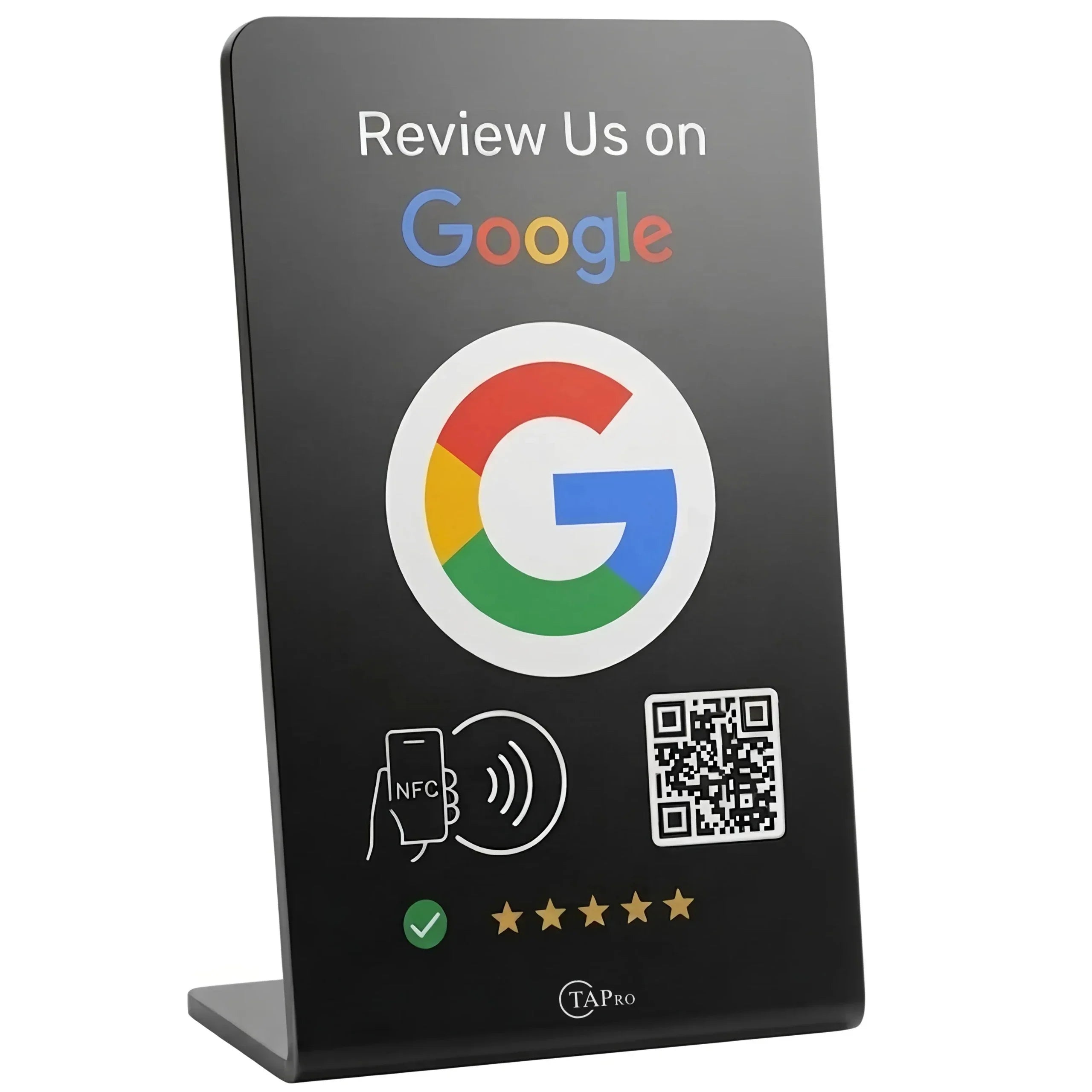 Google Review Stand NFC + QR Code Tap to Review System for Business | TAPRO