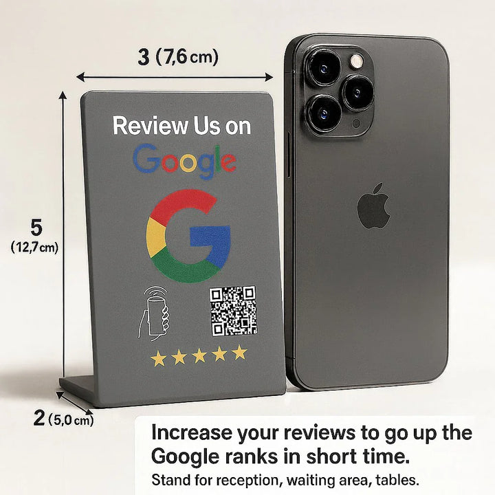 Google Review Stands – NFC & QR Tap to Collect Customer Reviews | TAPro ...