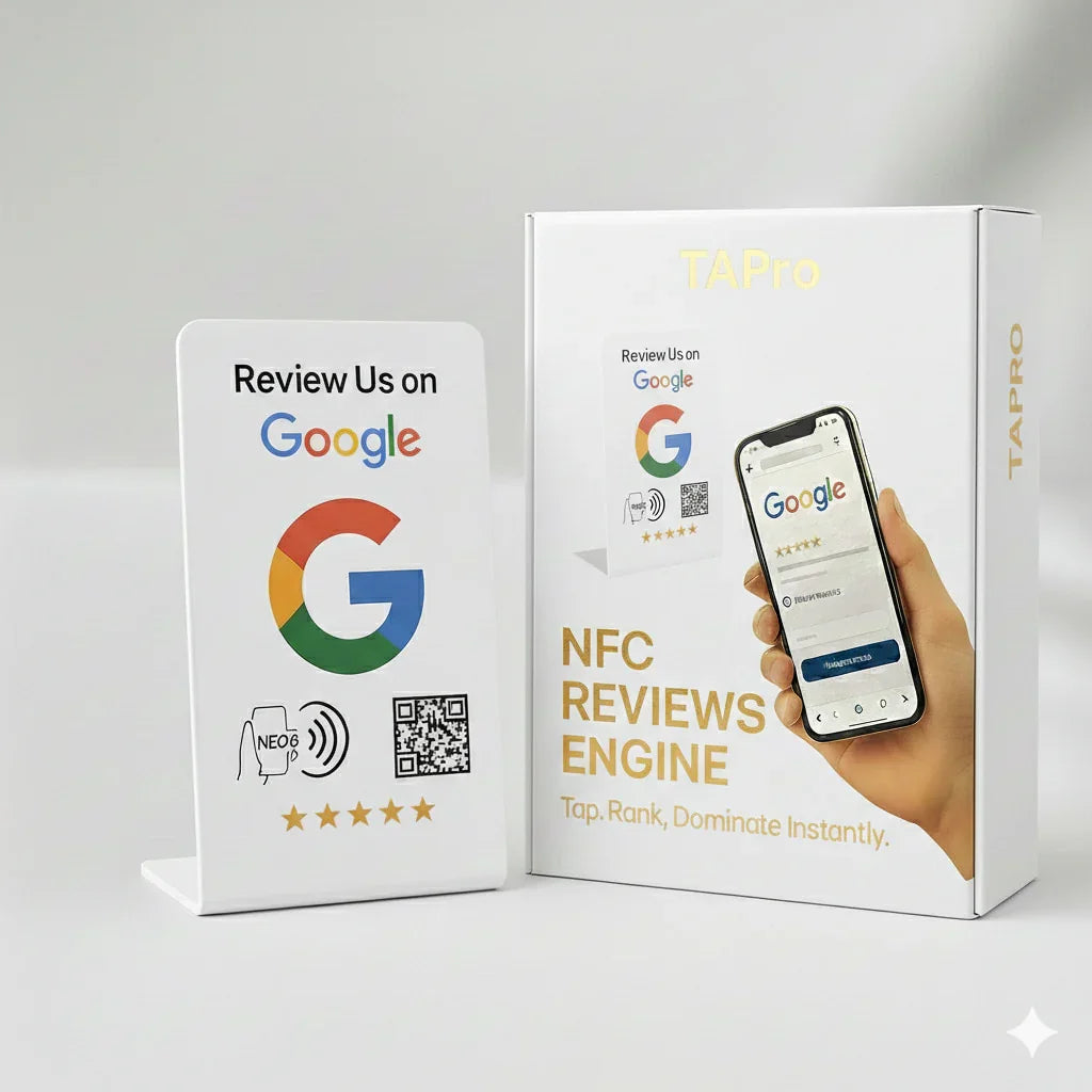 Google My Business Review Stand 5-Pack Google Review Stand | TAPRO