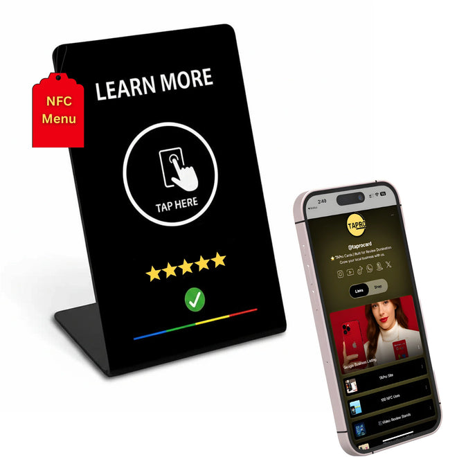 Google Review Stands – NFC & QR Tap to Collect Cust...
