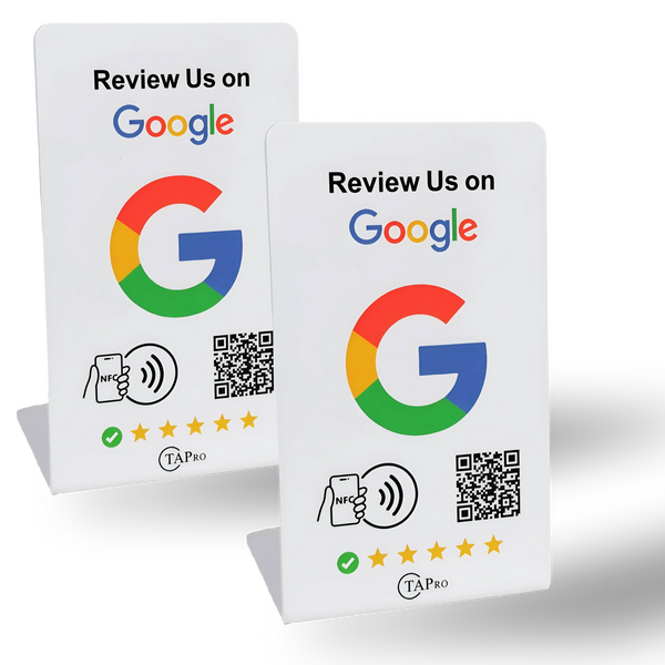 NFC Google Review Stand 2-Pack – Boost Reviews Instantly | TAPRO