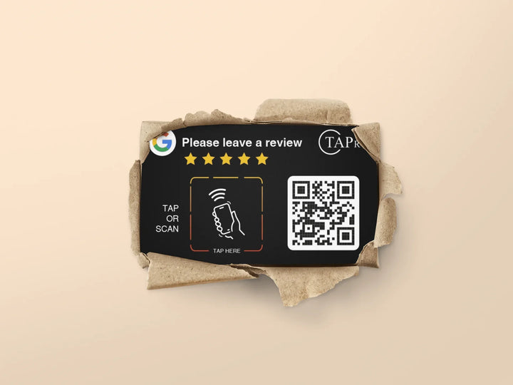 Google Review Plate | NFC & QR Google Review Sign & Plaque by TAPro | TAPRO