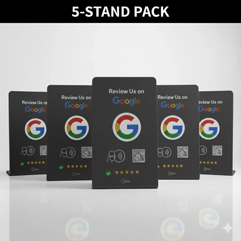 Google Review Stand NFC + QR Code Tap to Review System for Business | TAPRO