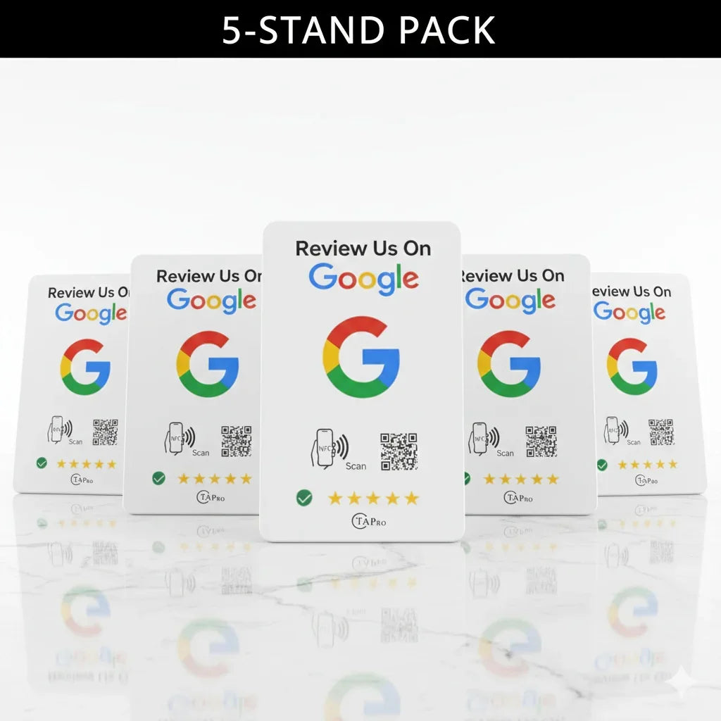 Google Review Stand NFC + QR Code Tap to Review System for Business | TAPRO