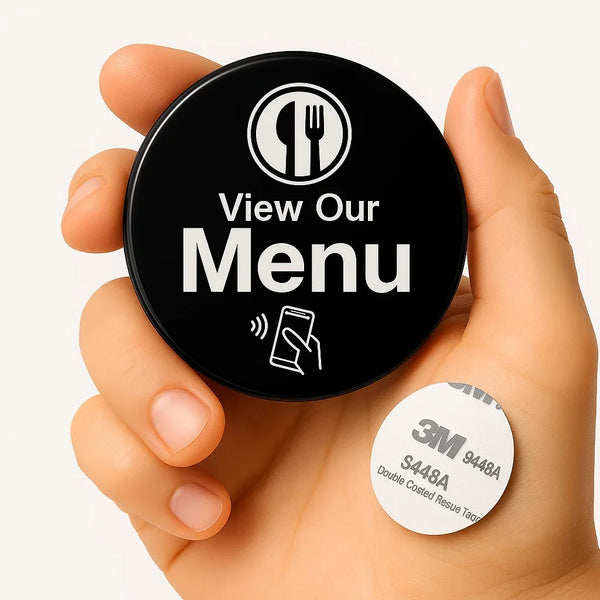 NFC Digital Restaurant Menu - Countertop One-Tap Table Sign | TAPRO