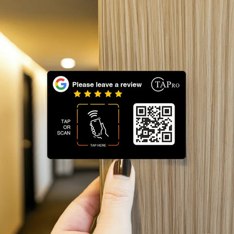 Google Review Plate | NFC & QR Google Review Sign & Plaque by TAPro | TAPRO